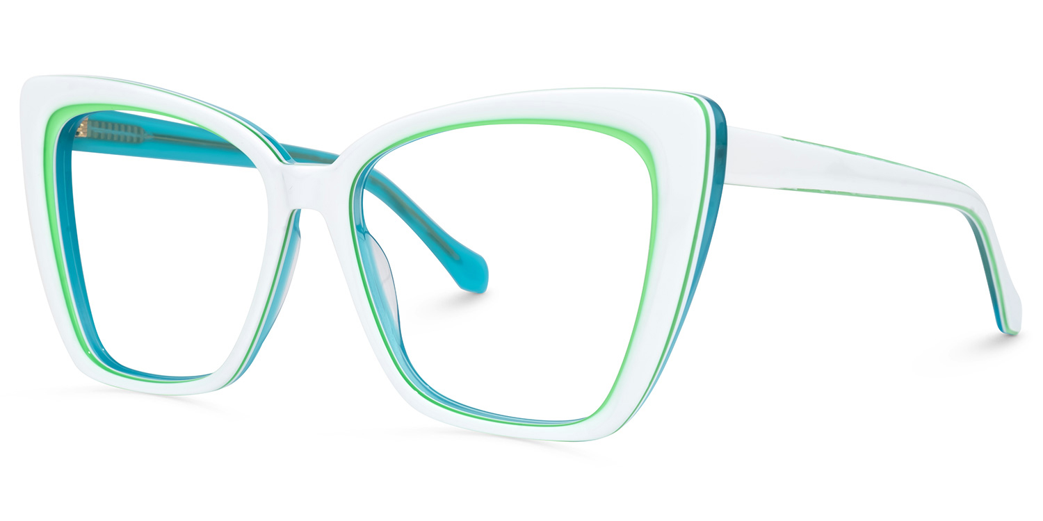 Lisa Rectangle Acetate Frames - Beauty & Bubbles Eyewear