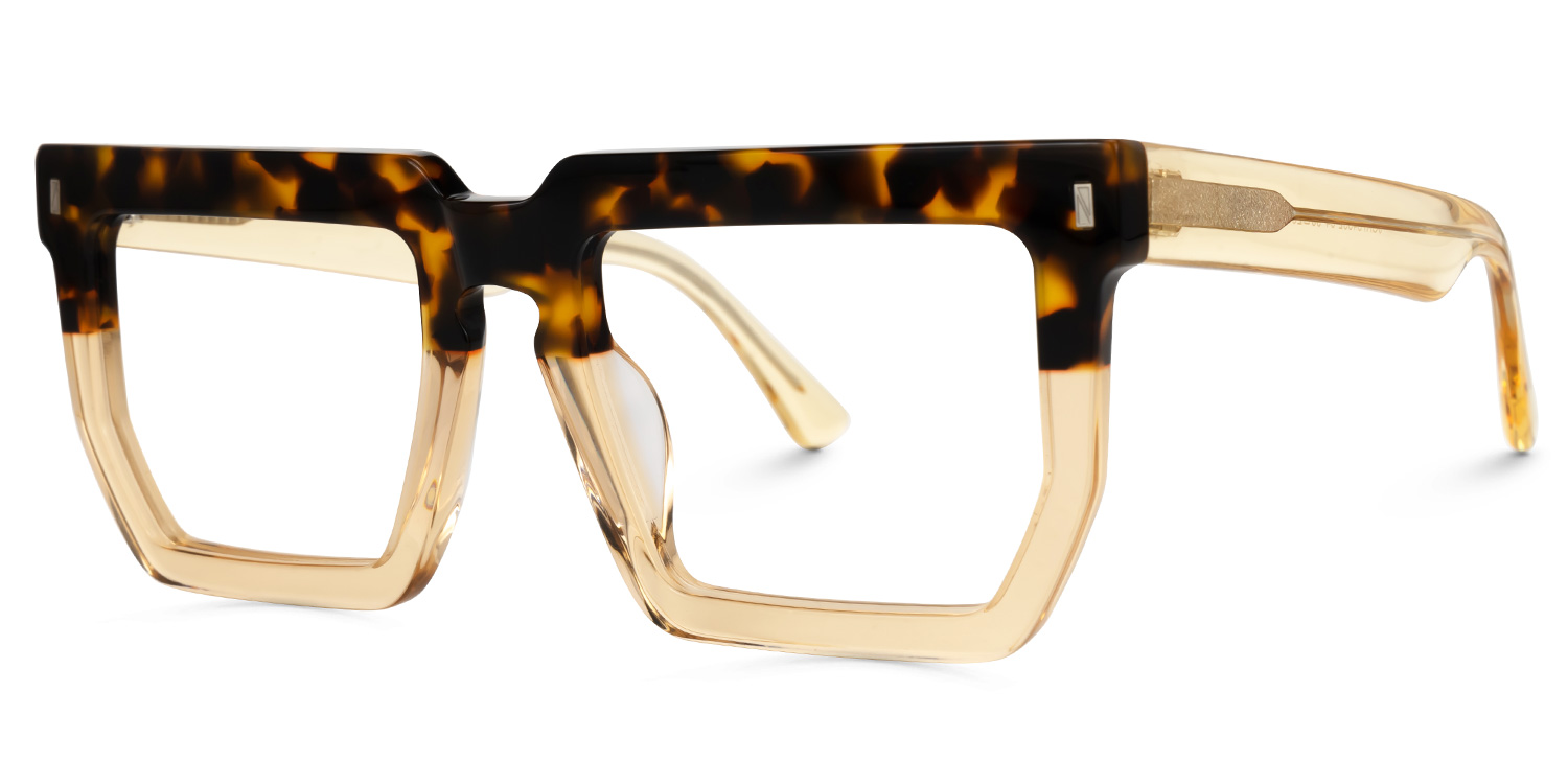 Marble Rectangle Acetate Frame - Beauty & Bubbles Eyewear